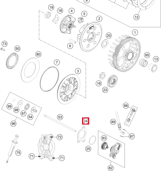 USZCZELKA DLA CYLINDRA WYJŚCIOWEGO | 79232065000